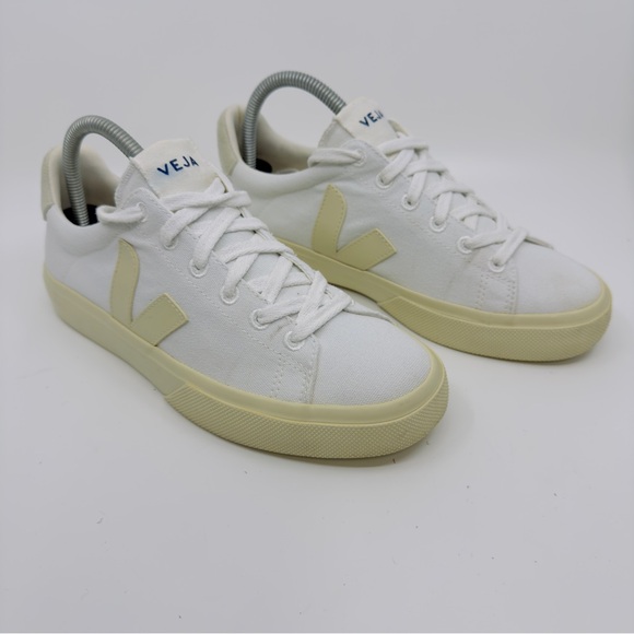 Veja | Shoes | Veja Campo Canvas Sneakers Color White With Natural ...